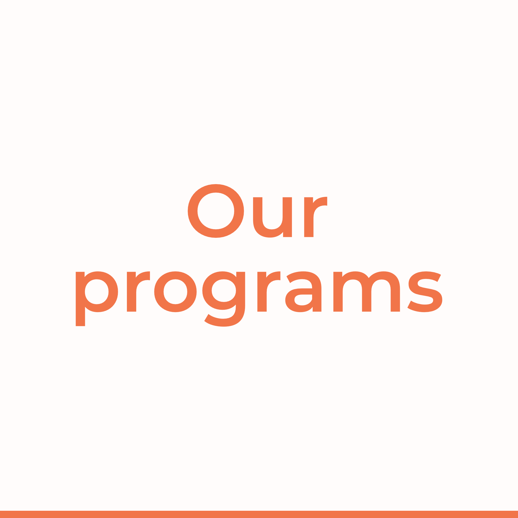 Our programs - 1Food1Me